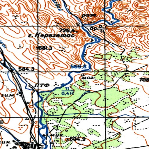 Soviet Genshtab - l44-030 - Kazakhstan Map by Avenza Systems Inc ...