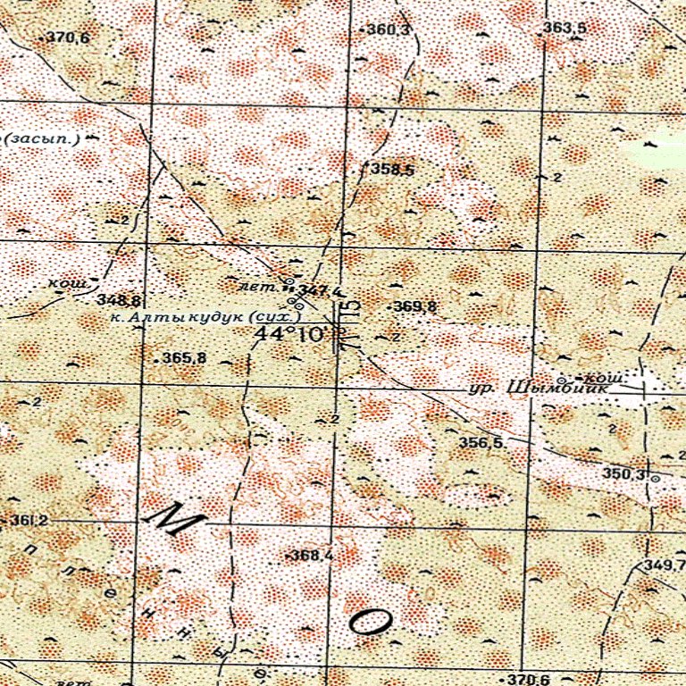 Soviet Genshtab - l42-143--(1982) - Kazakhstan Map by Avenza Systems ...