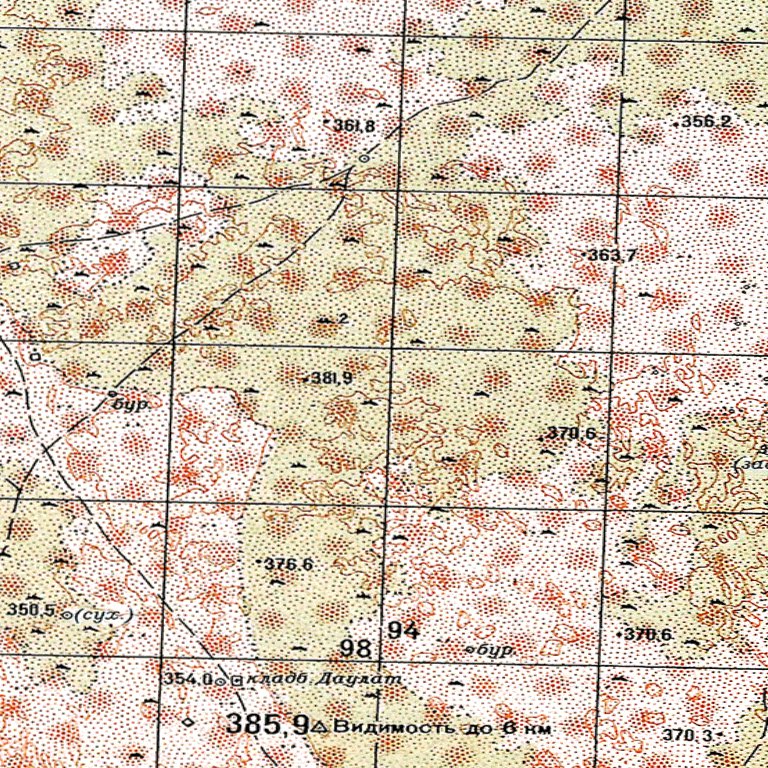 Soviet Genshtab - l42-143--(1982) - Kazakhstan Map by Avenza Systems ...