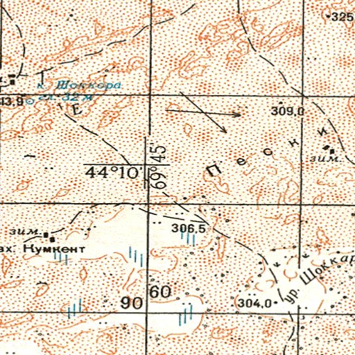 Soviet Genshtab - l42-140 - Kazakhstan Map by Avenza Systems Inc ...
