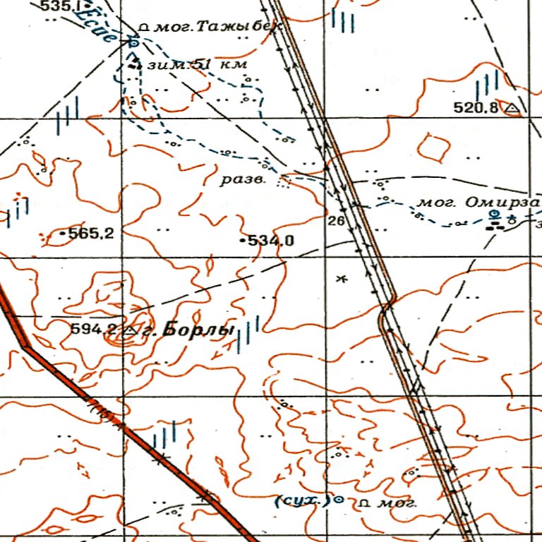 Soviet Genshtab - l43-030 - Kazakhstan Map by Avenza Systems Inc ...