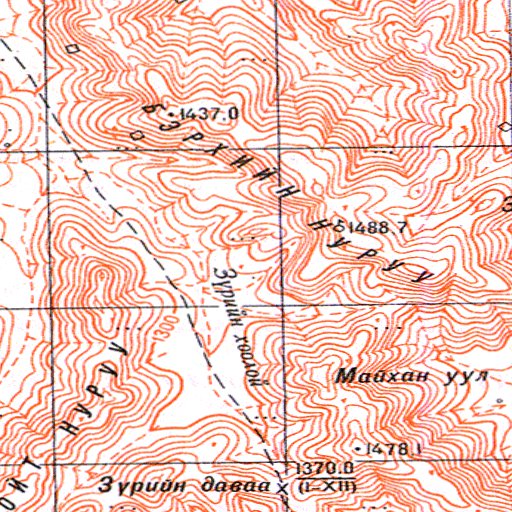Soviet Genshtab - l48-004 - Mongolia Map by Avenza Systems Inc ...