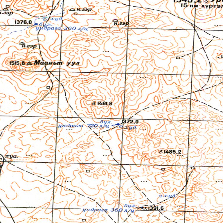Soviet Genshtab - l48-048 - Mongolia Map by Avenza Systems Inc ...