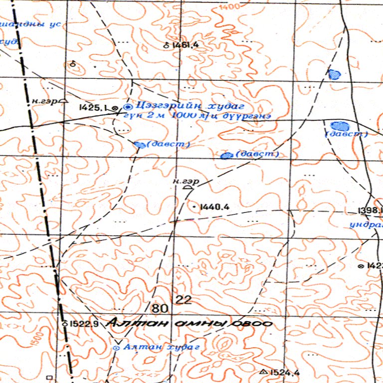 Soviet Genshtab - l48-046 - Mongolia Map by Avenza Systems Inc ...