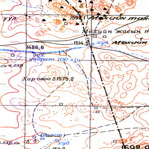 Soviet Genshtab - l48-080 - Mongolia Map by Avenza Systems Inc ...