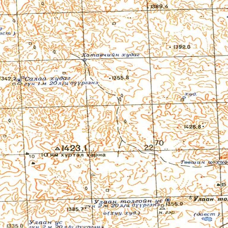 Soviet Genshtab - l49-121 - Mongolia Map by Avenza Systems Inc ...