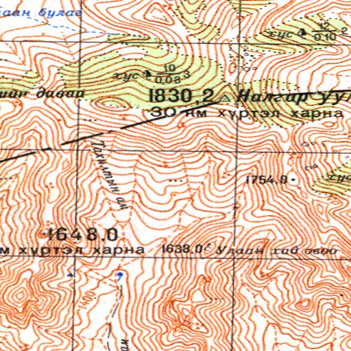 Soviet Genshtab - l48-009 - Mongolia Map by Avenza Systems Inc ...