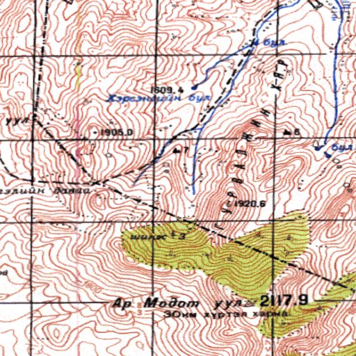 Soviet Genshtab - l48-029 - Mongolia Map by Avenza Systems Inc ...