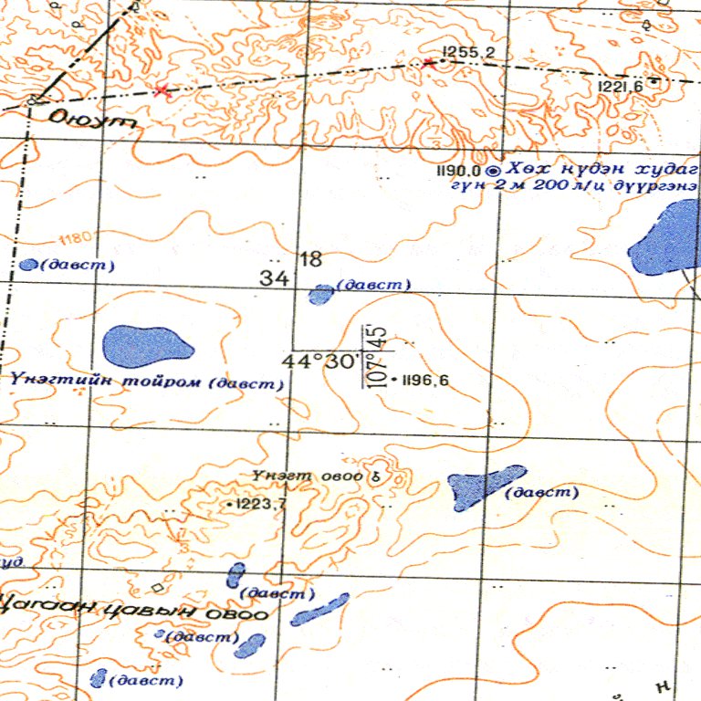 Soviet Genshtab - l48-132 - Mongolia Map by Avenza Systems Inc ...