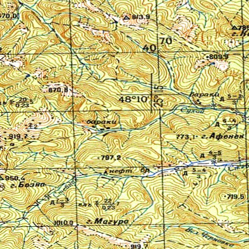 Soviet Genshtab - m35-135--(1978) - Ukraine Map by Avenza Systems Inc ...