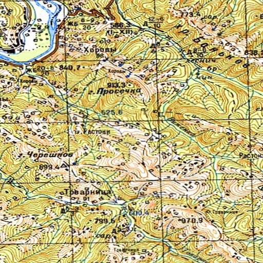 Soviet Genshtab - m35-135--(1978) - Ukraine Map by Avenza Systems Inc ...