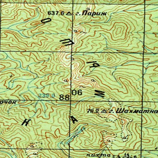 Soviet Genshtab - l54-009--(1975) - Russia Map by Avenza Systems Inc ...