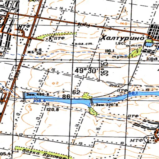 Soviet Genshtab - m36-095--(1987) - Ukraine Map by Avenza Systems Inc ...