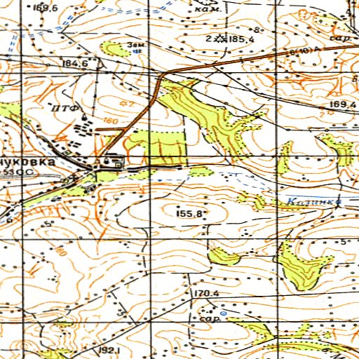 Soviet Genshtab - m37-090--(1980) - Ukraine Map by Avenza Systems Inc ...