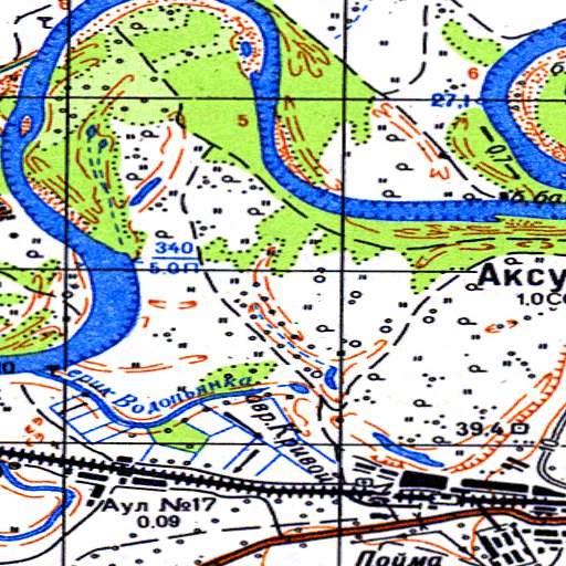 Soviet Genshtab - m39-032 - Kazakhstan Map by Avenza Systems Inc ...