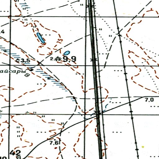 Soviet Genshtab - m39-080 - Kazakhstan Map by Avenza Systems Inc ...