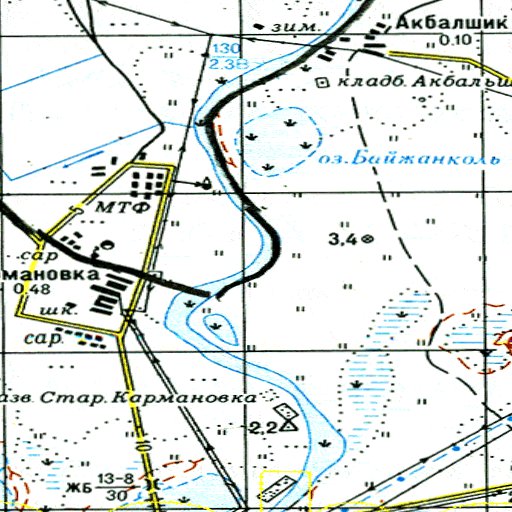 Soviet Genshtab - m39-089 - Kazakhstan Map by Avenza Systems Inc ...