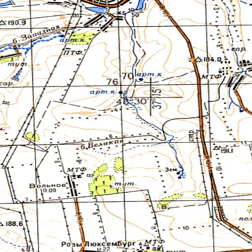 Soviet Genshtab - m37-123--(1980) - Ukraine Map by Avenza Systems Inc ...