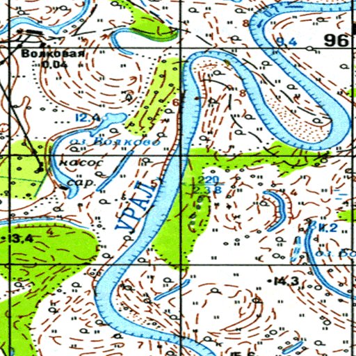 Soviet Genshtab - m39-055 - Kazakhstan Map by Avenza Systems Inc ...