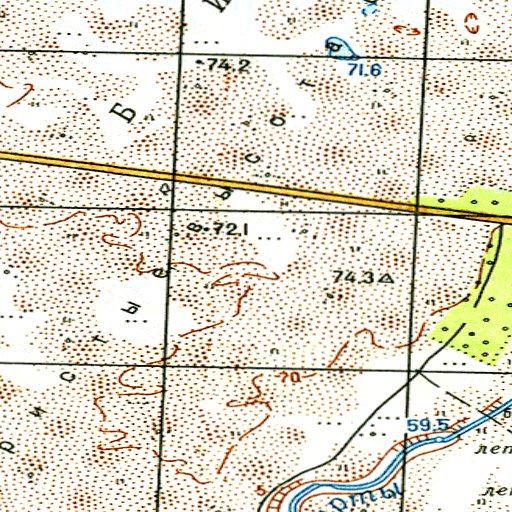 Soviet Genshtab - m39-071 - Kazakhstan Map by Avenza Systems Inc ...