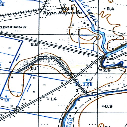 Soviet Genshtab - m39-104 - Kazakhstan Map by Avenza Systems Inc ...