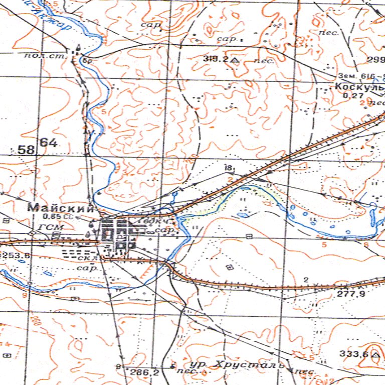 Soviet Genshtab - m40-011 - Russia Map by Avenza Systems Inc. | Avenza Maps