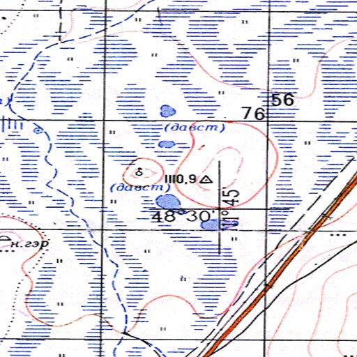 Soviet Genshtab - m49-128 - Mongolia Map by Avenza Systems Inc ...