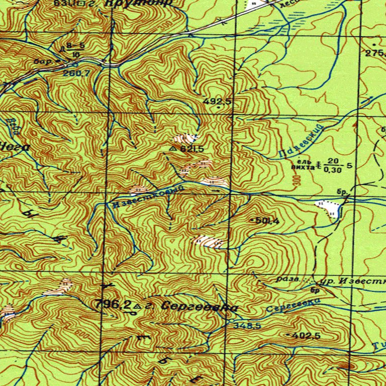 Soviet Genshtab - m54-058--(1995) - Russia Map by Avenza Systems Inc ...