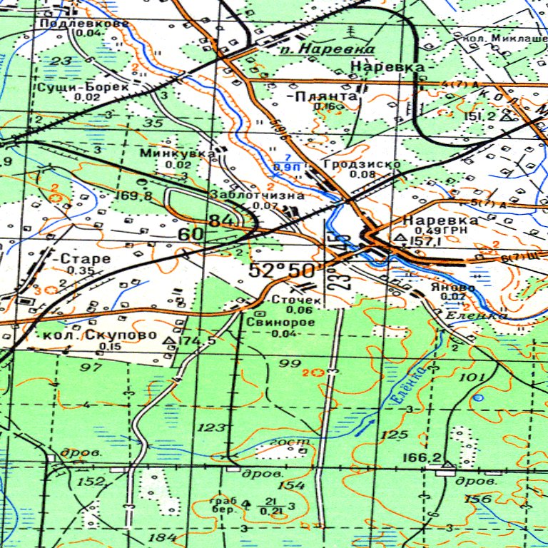 Soviet Genshtab - n34-120--(1983) - Poland Map by Avenza Systems Inc. | Avenza Maps