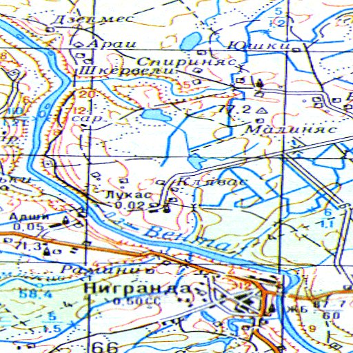 Soviet Genshtab - o34-129 - Lithuania Map by Avenza Systems Inc ...