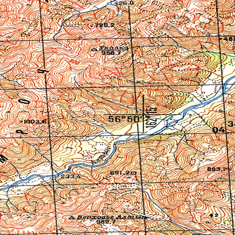 Soviet Genshtab - o58-109--(1974) - Russia Map by Avenza Systems Inc ...