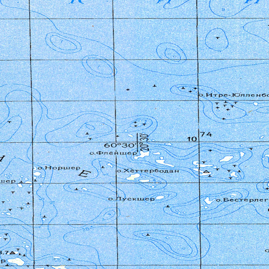 Soviet Genshtab Map - p34-125/126 - land Islands by Avenza Systems Inc ...