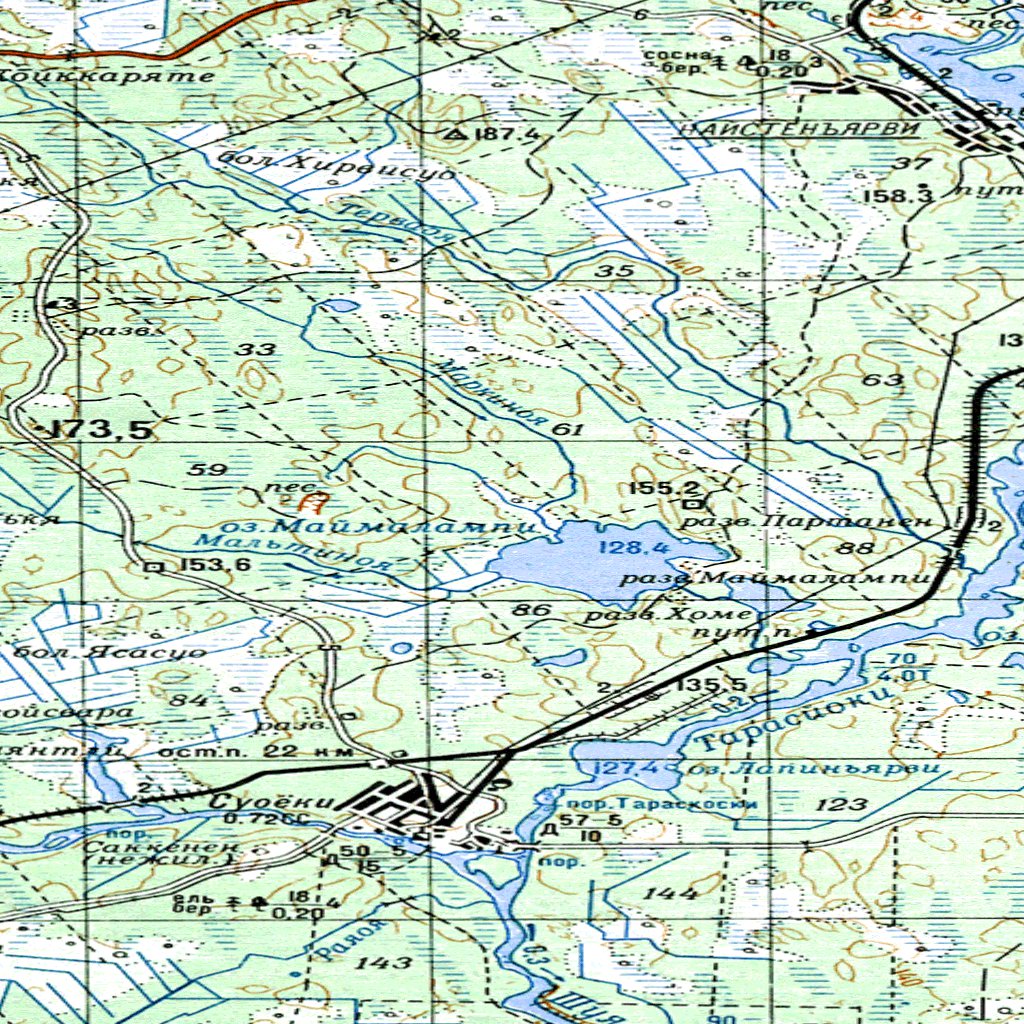 Soviet Genshtab Map - p36-065/066--(1985) - Russia by Avenza Systems ...