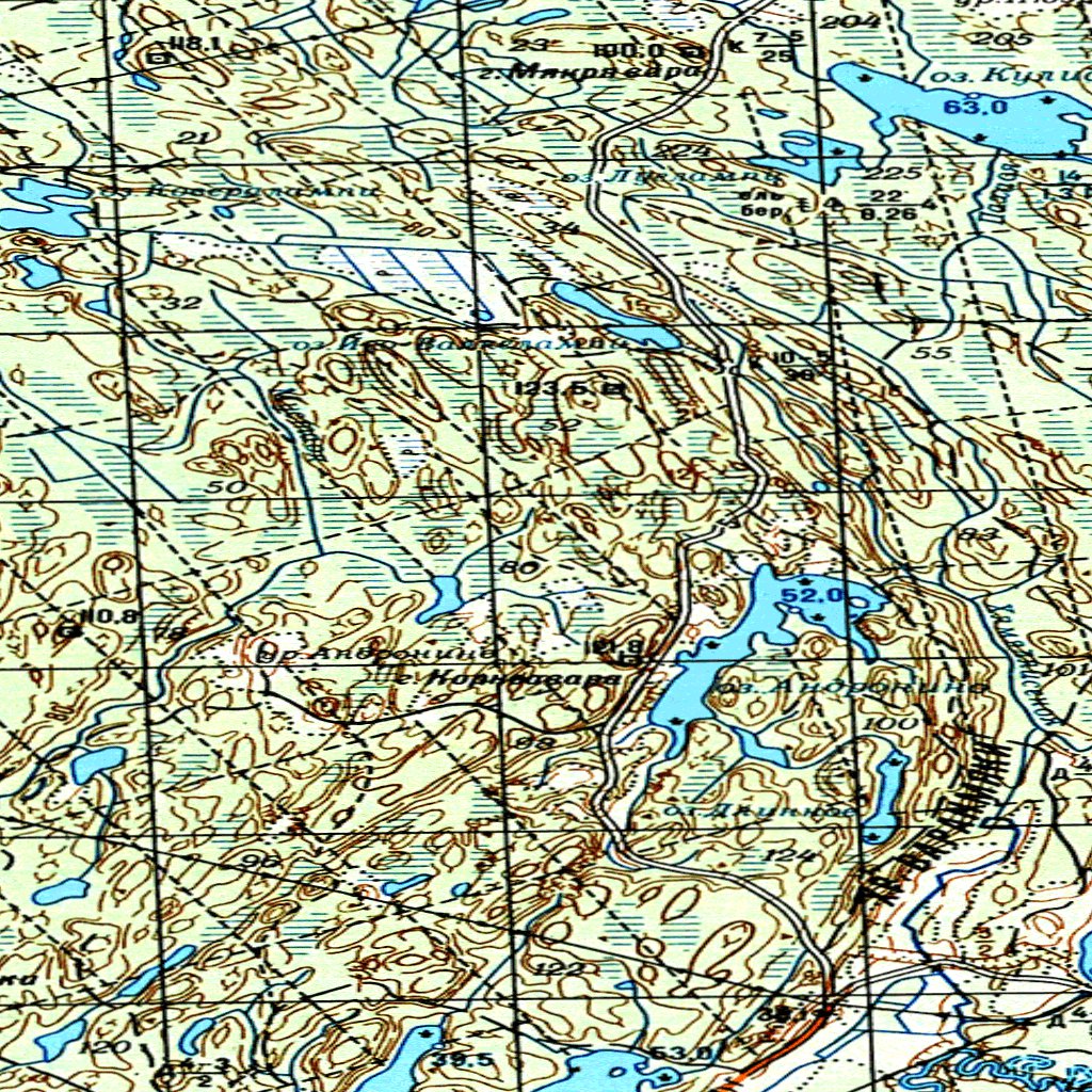 Soviet Genshtab Map - p36-075/076--(1987) - Russia by Avenza Systems ...