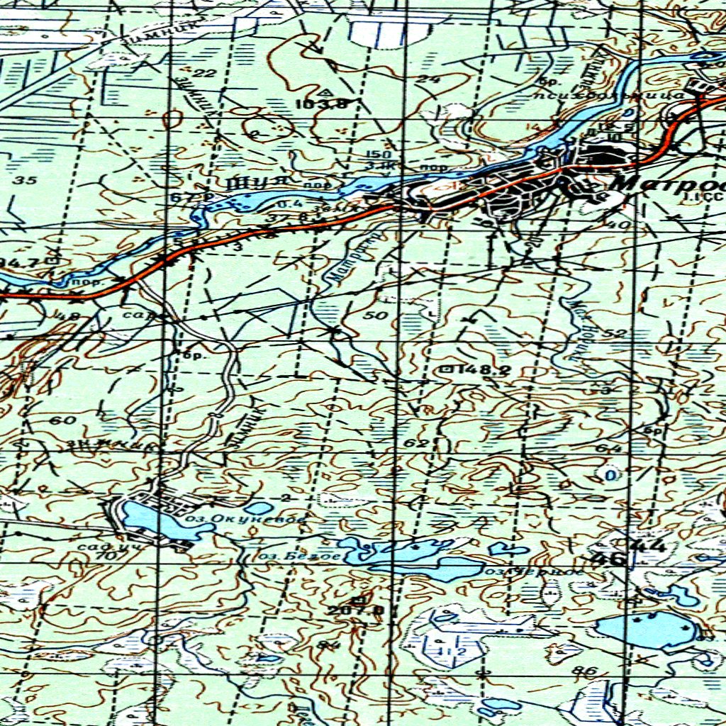 Soviet Genshtab Map - p36-079/080--(1989) - Russia by Avenza Systems ...