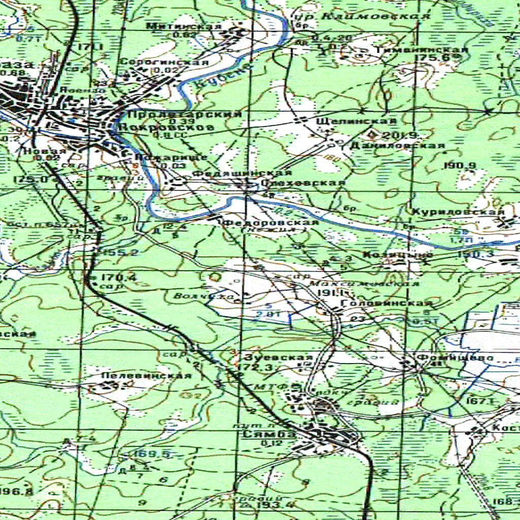 Soviet Genshtab Map - p37-129/130 - Russia by Avenza Systems Inc ...