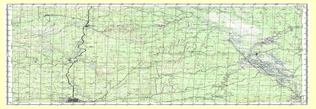 Soviet Genshtab Map - p37-081/082--(1975) - Russia by Avenza Systems ...