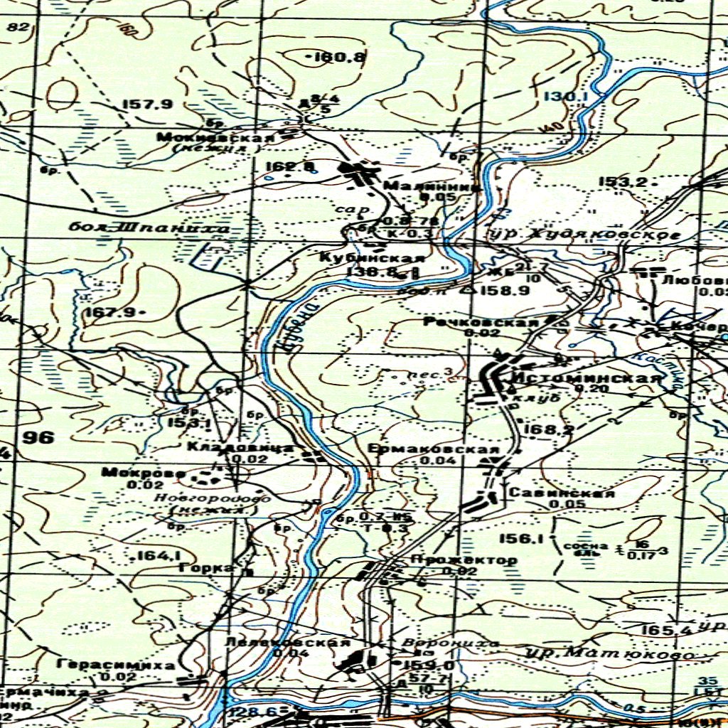 Soviet Genshtab Map - p37-141/142--(1987) - Russia by Avenza Systems ...