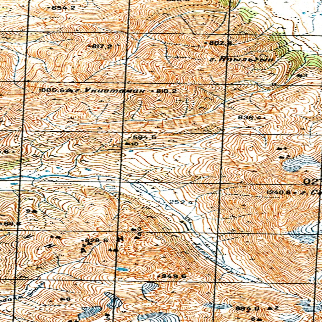 Soviet Genshtab Map - p58-129/130--(1981) - Russia by Avenza Systems ...