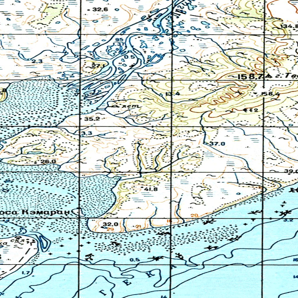 Soviet Genshtab Map - p58-139/140--(1984) - Russia by Avenza Systems ...