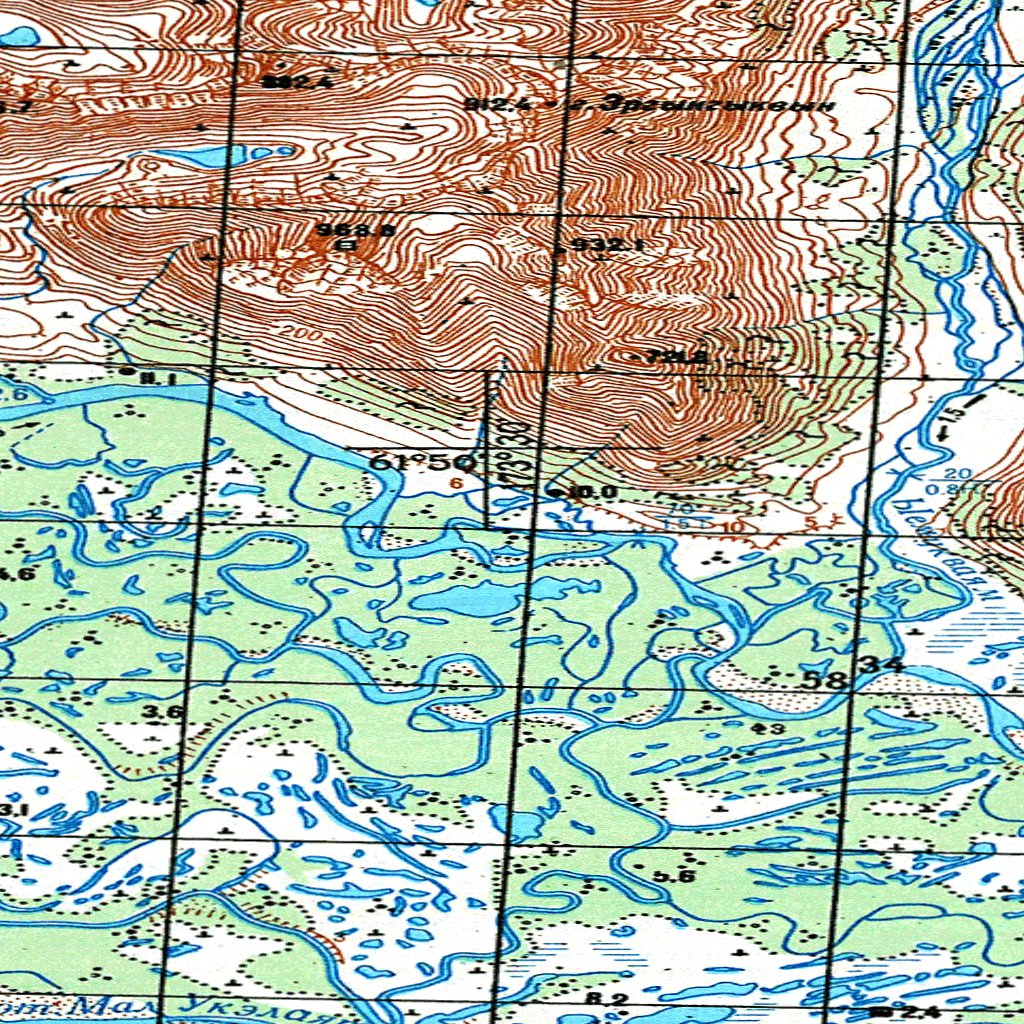 Soviet Genshtab Map - p59-083/084--(1974) - Russia by Avenza Systems ...