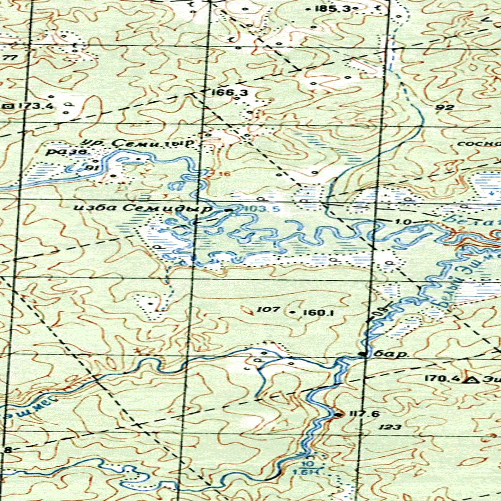 Soviet Genshtab Map - q39-141/142--(1961) - Russia by Avenza Systems ...