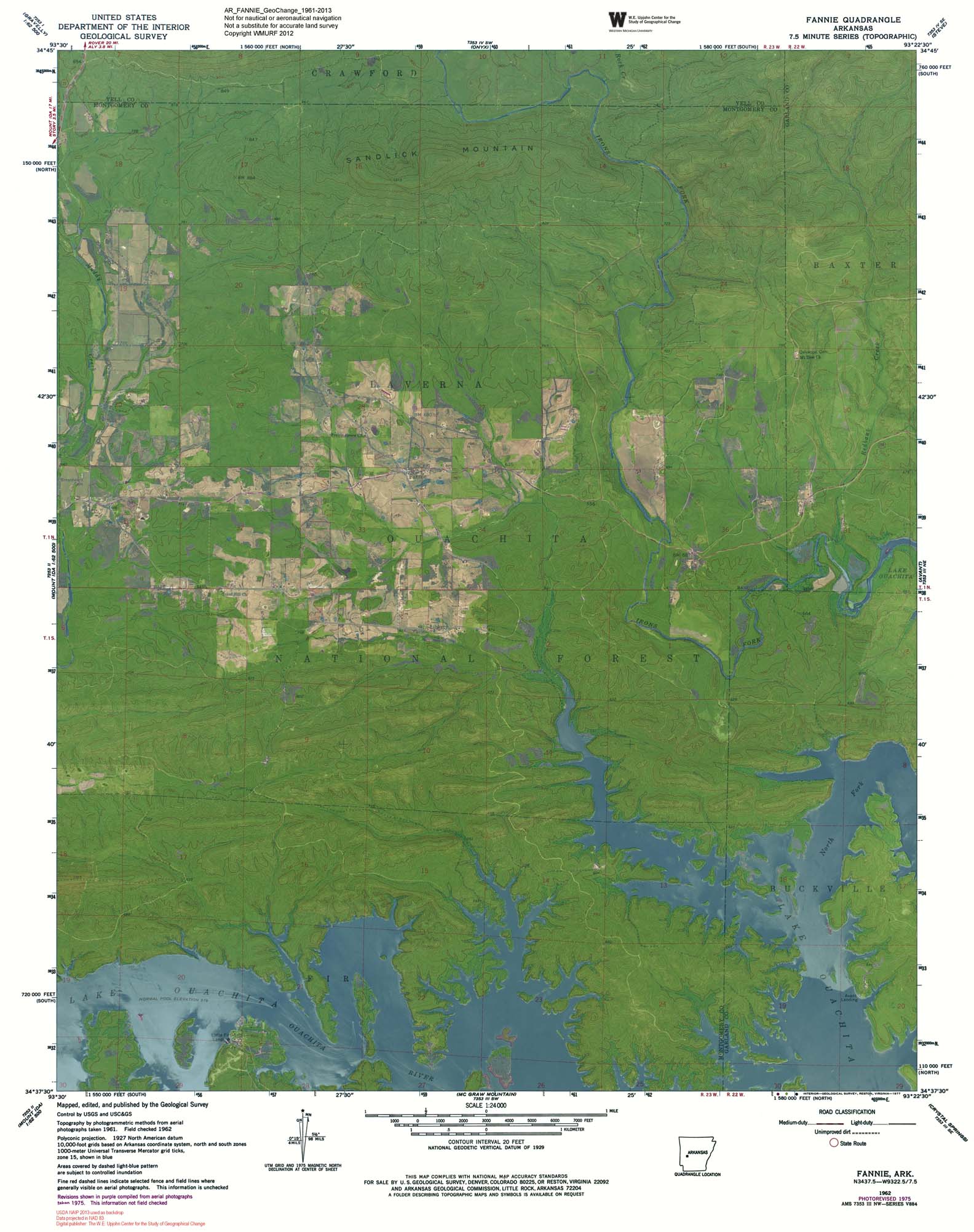 Muddy Creek Wildlife Management Area, Arkansas (Bundle) Map by Western ...