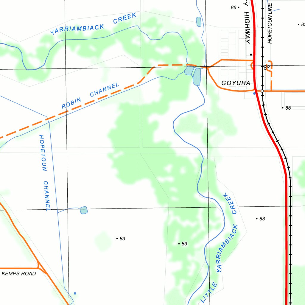 7326-2-N BEULAH NORTH Map by nswtopo | Avenza Maps