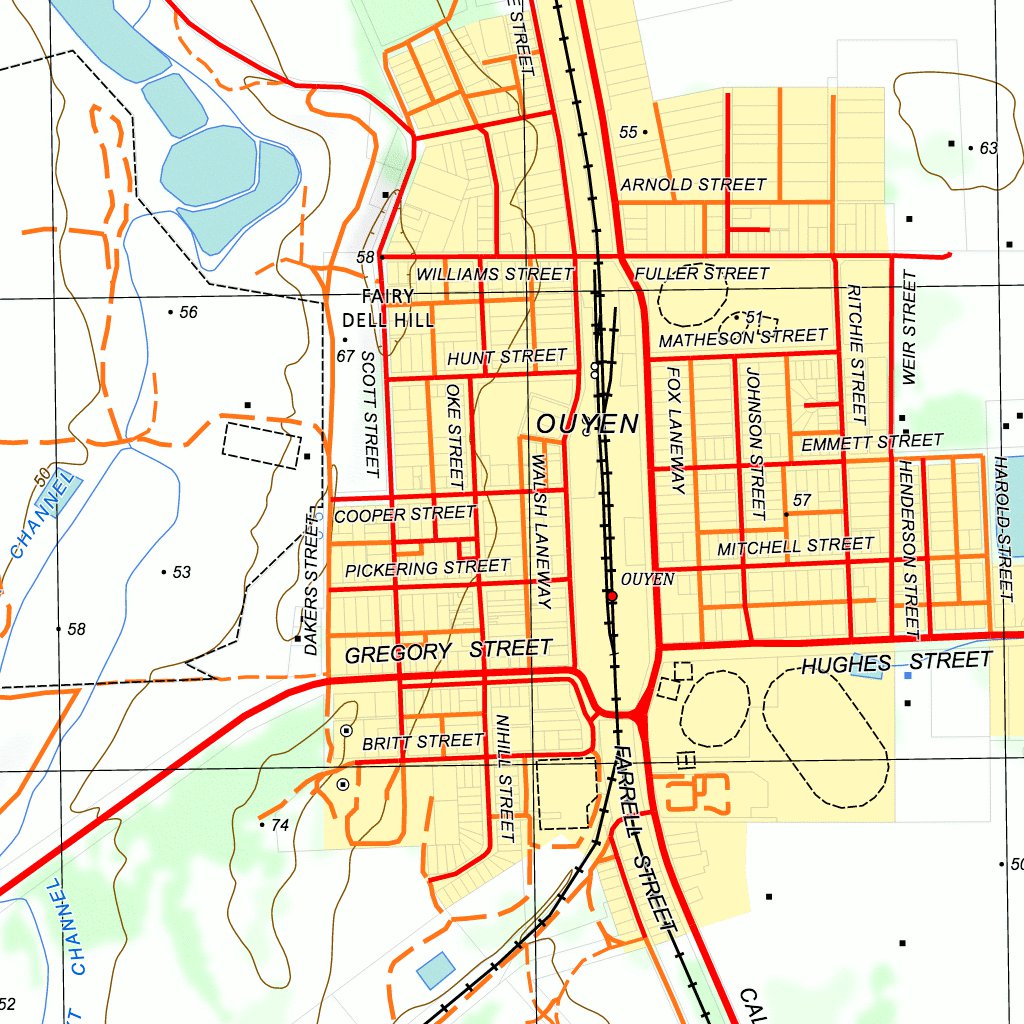 7327-1-N OUYEN NORTH Map by nswtopo | Avenza Maps