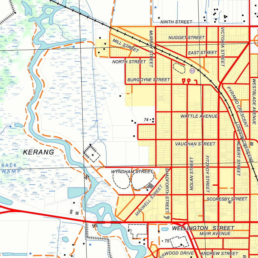 7626-1-S KERANG SOUTH Map by nswtopo | Avenza Maps