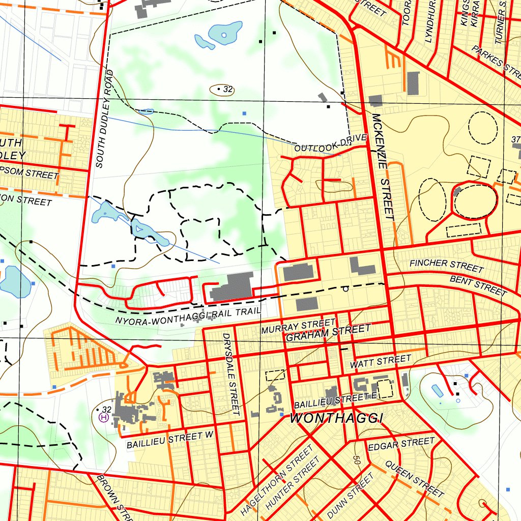 8020-4-N WONTHAGGI NORTH Map by nswtopo | Avenza Maps