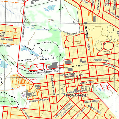 8020-4-N WONTHAGGI NORTH Map by nswtopo | Avenza Maps