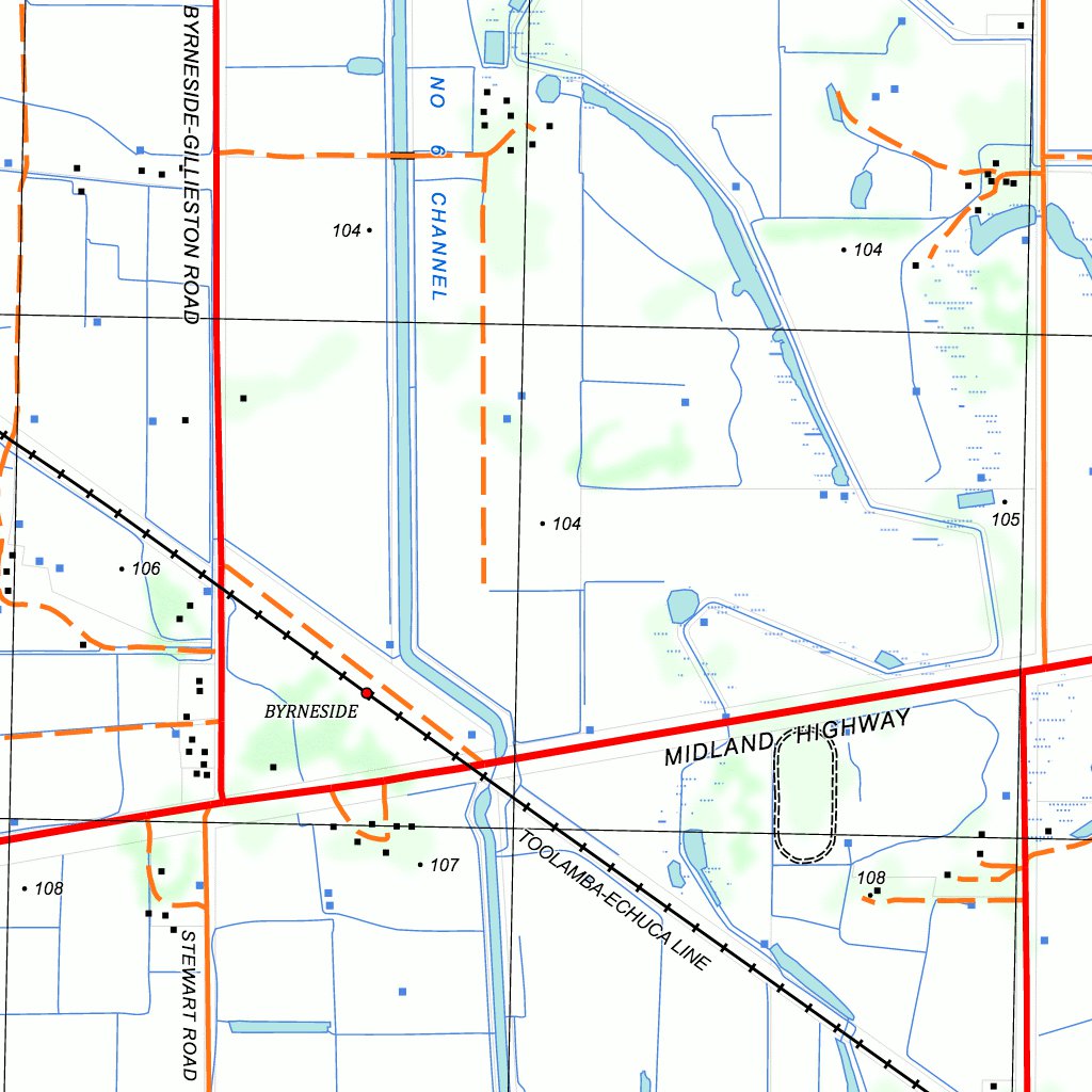 7925-3-S KYABRAM SOUTH Map by nswtopo | Avenza Maps