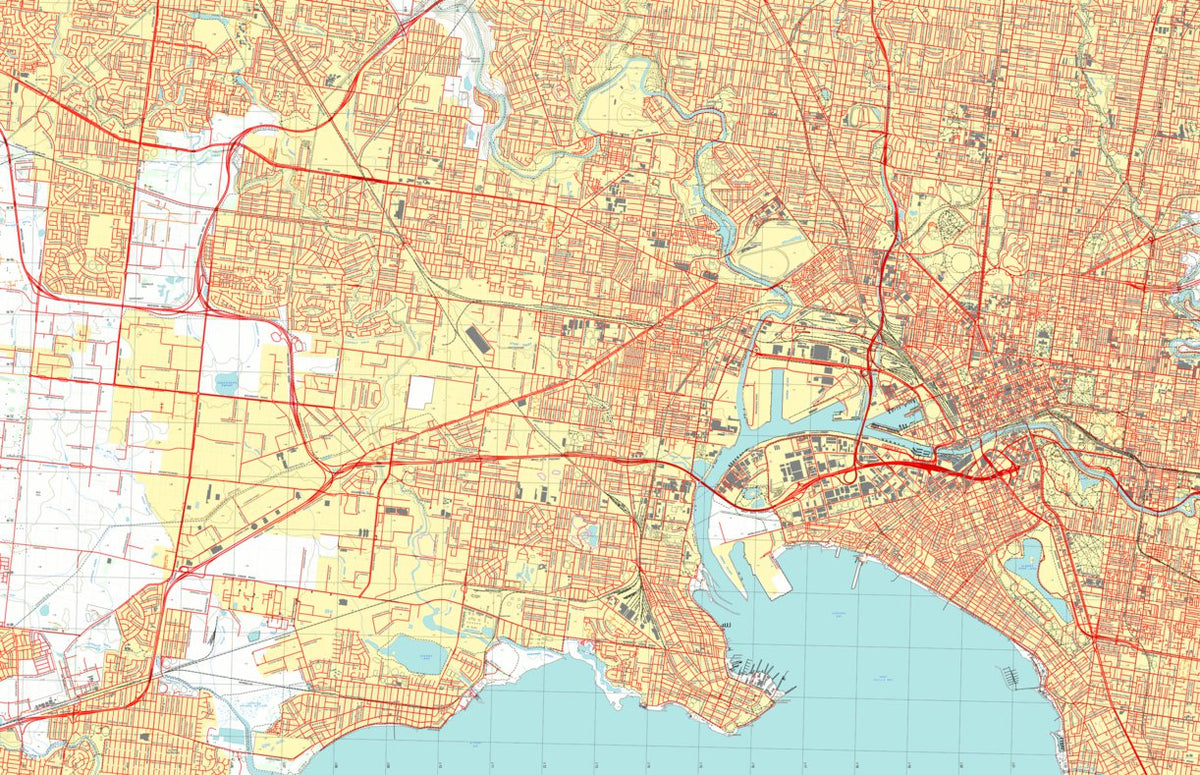 7822-2-N MELBOURNE NORTH Map by nswtopo | Avenza Maps